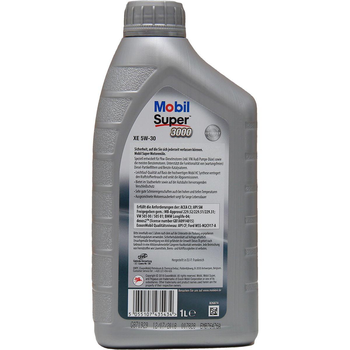 Mobil Super 3000 XE 5W-30 1 Liter | R27622956