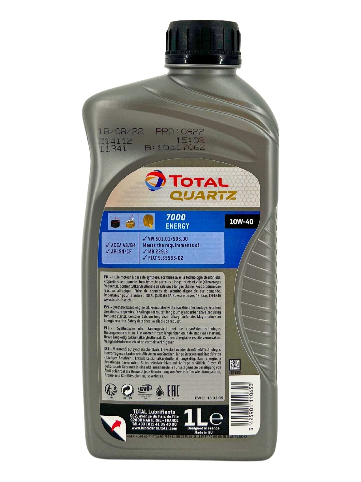 Total Quartz 7000 Energy 10W-40 1 Liter | R38490745