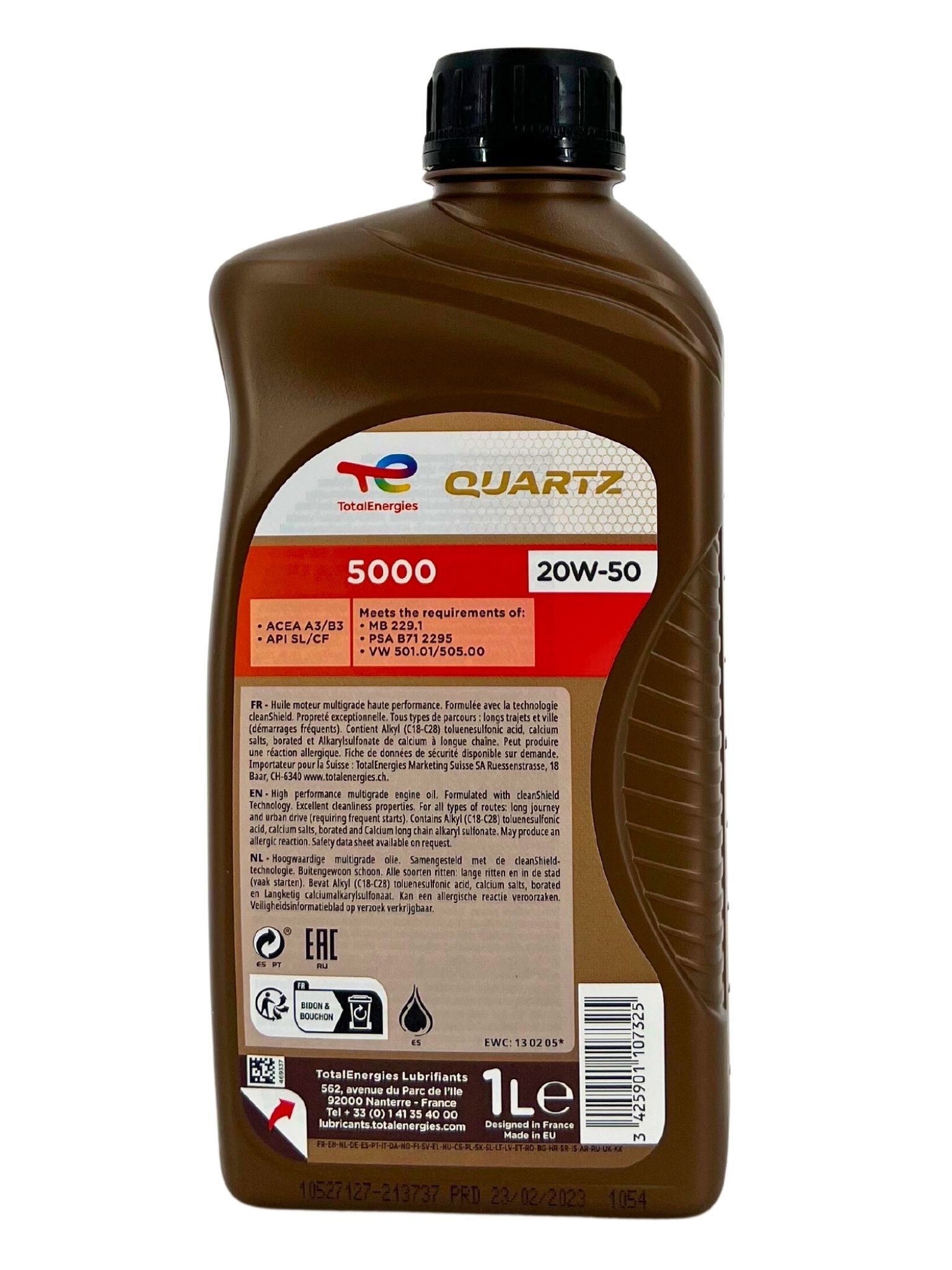 Total Quartz 5000 20W-50 1 Liter | R38491705