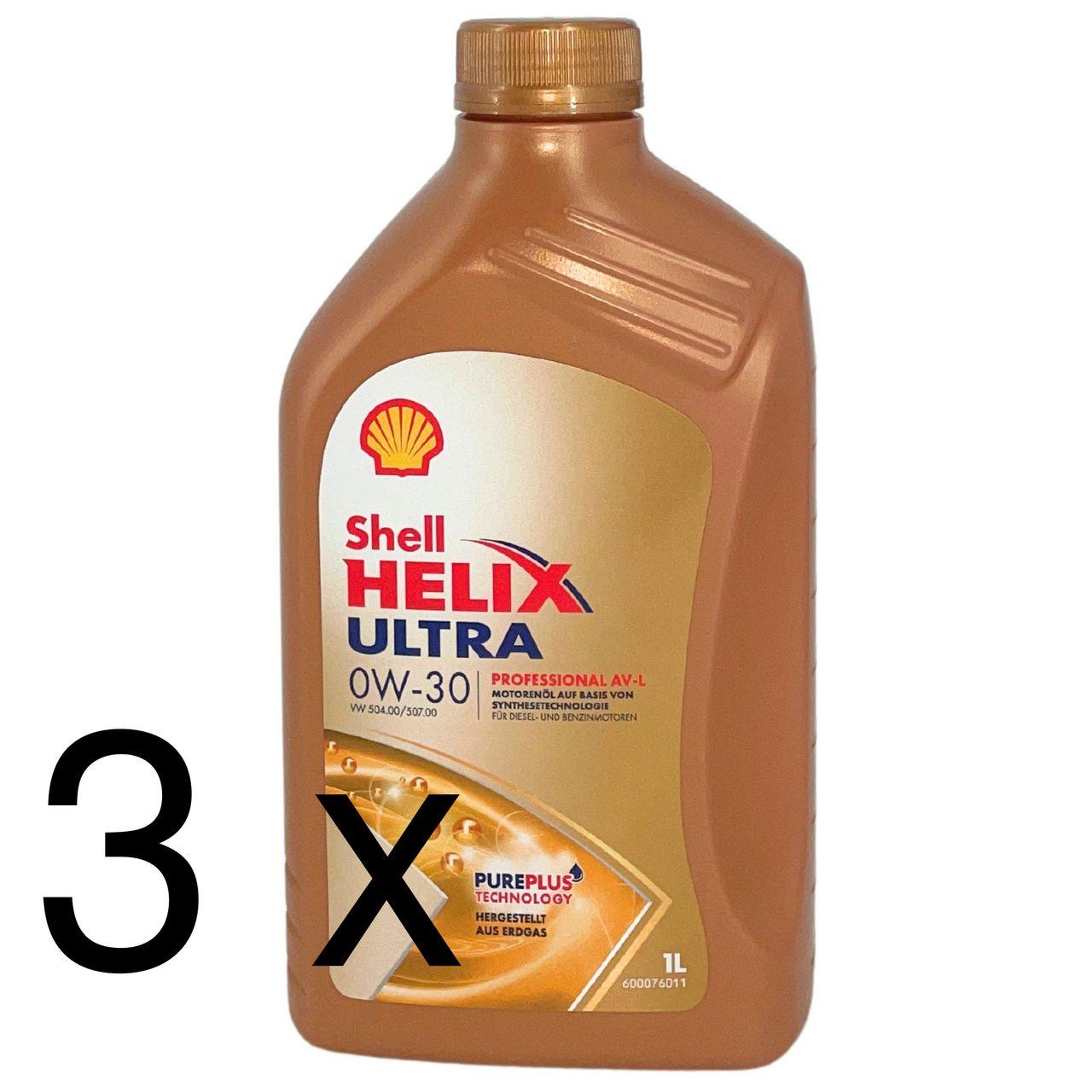 Shell Helix Ultra Professional AV-L 0W-30 3x1 Liter | R27626942