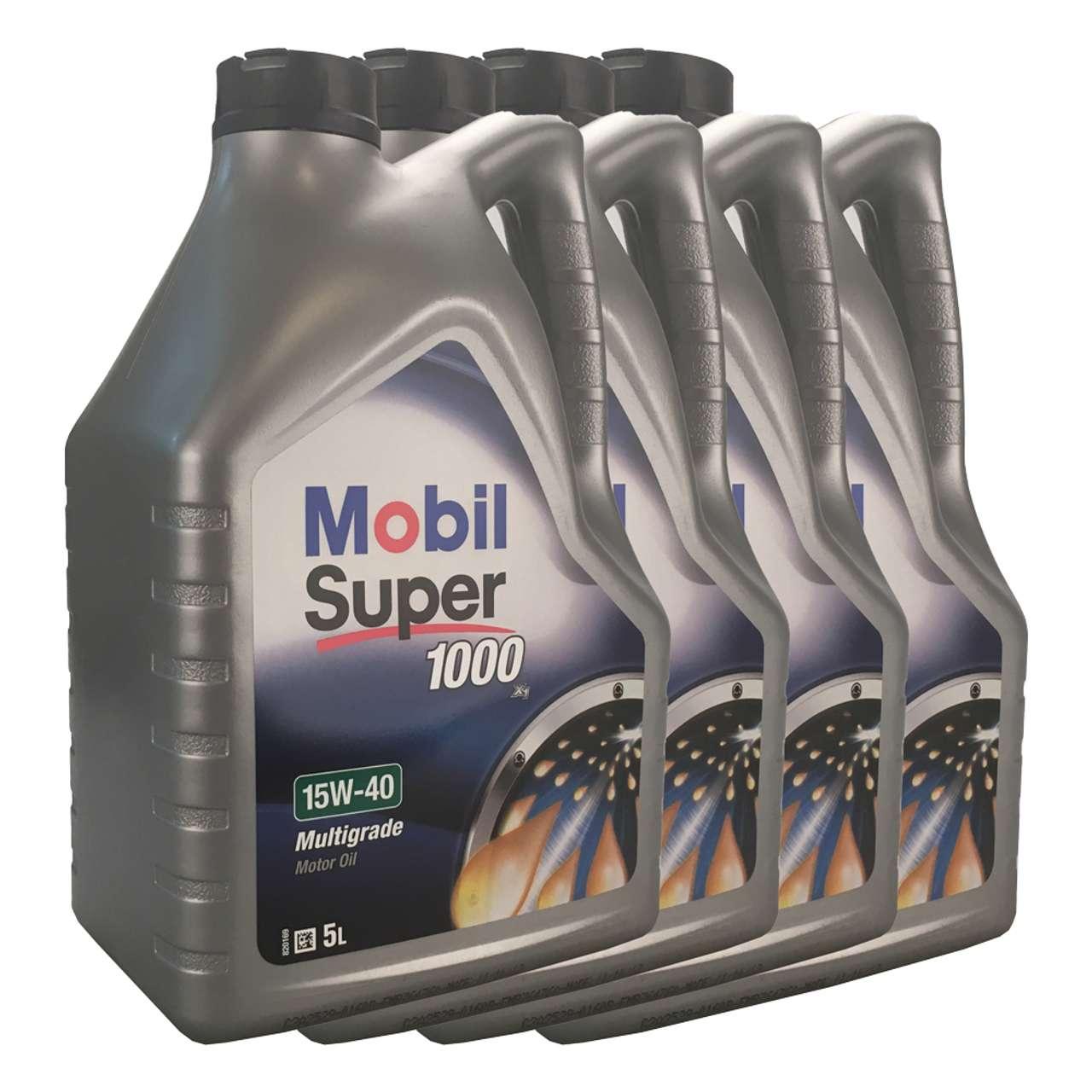 Mobil Super 1000 X1 15W-40 4x5 Liter | R27639931