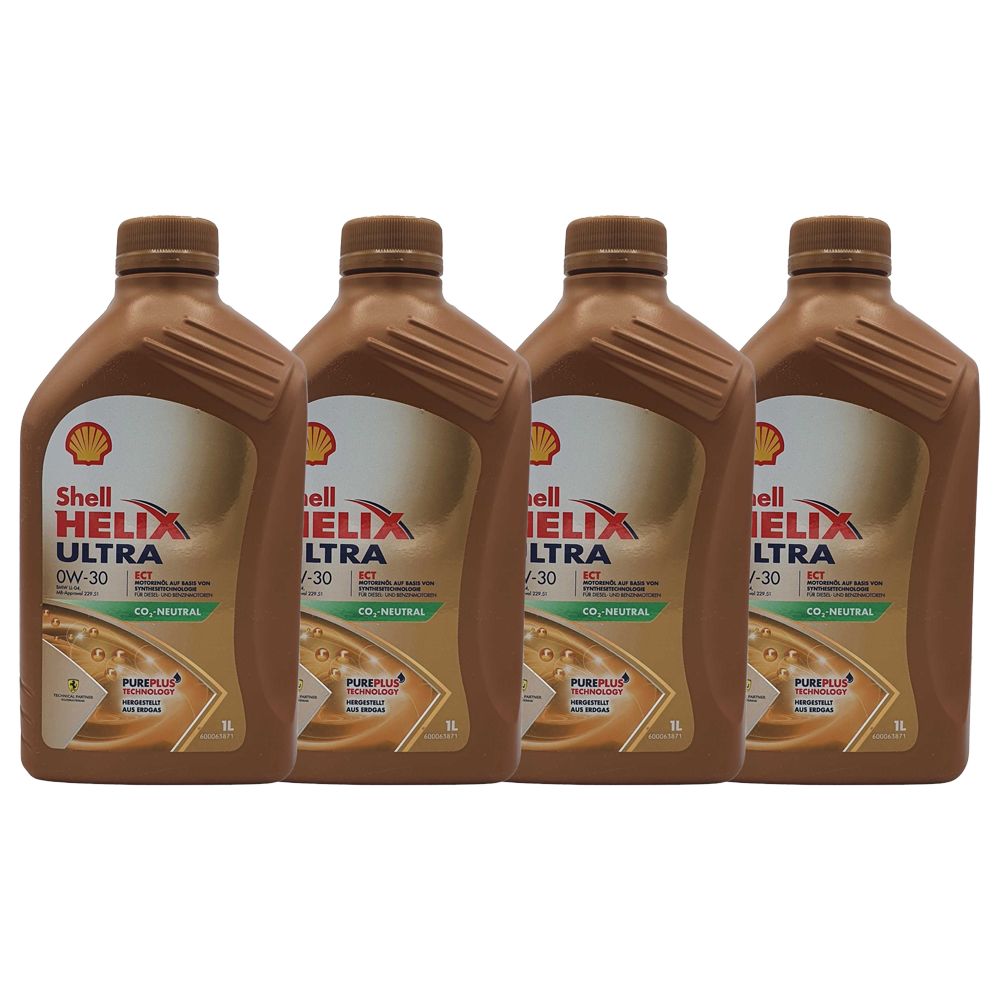 Shell Helix Ultra ECT 0W-30 4x1 Liter | R27641519