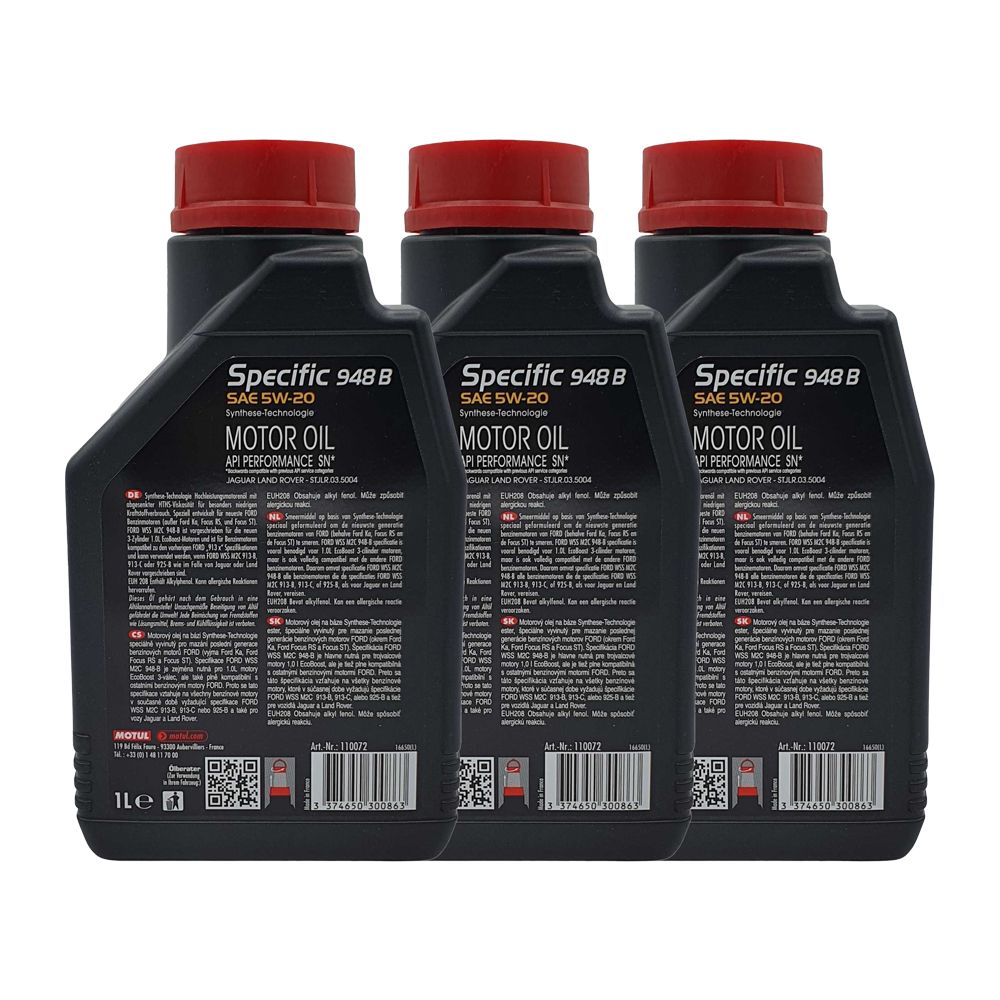 Motul Specific 948B 5W-20 3x1 Liter | R29906400