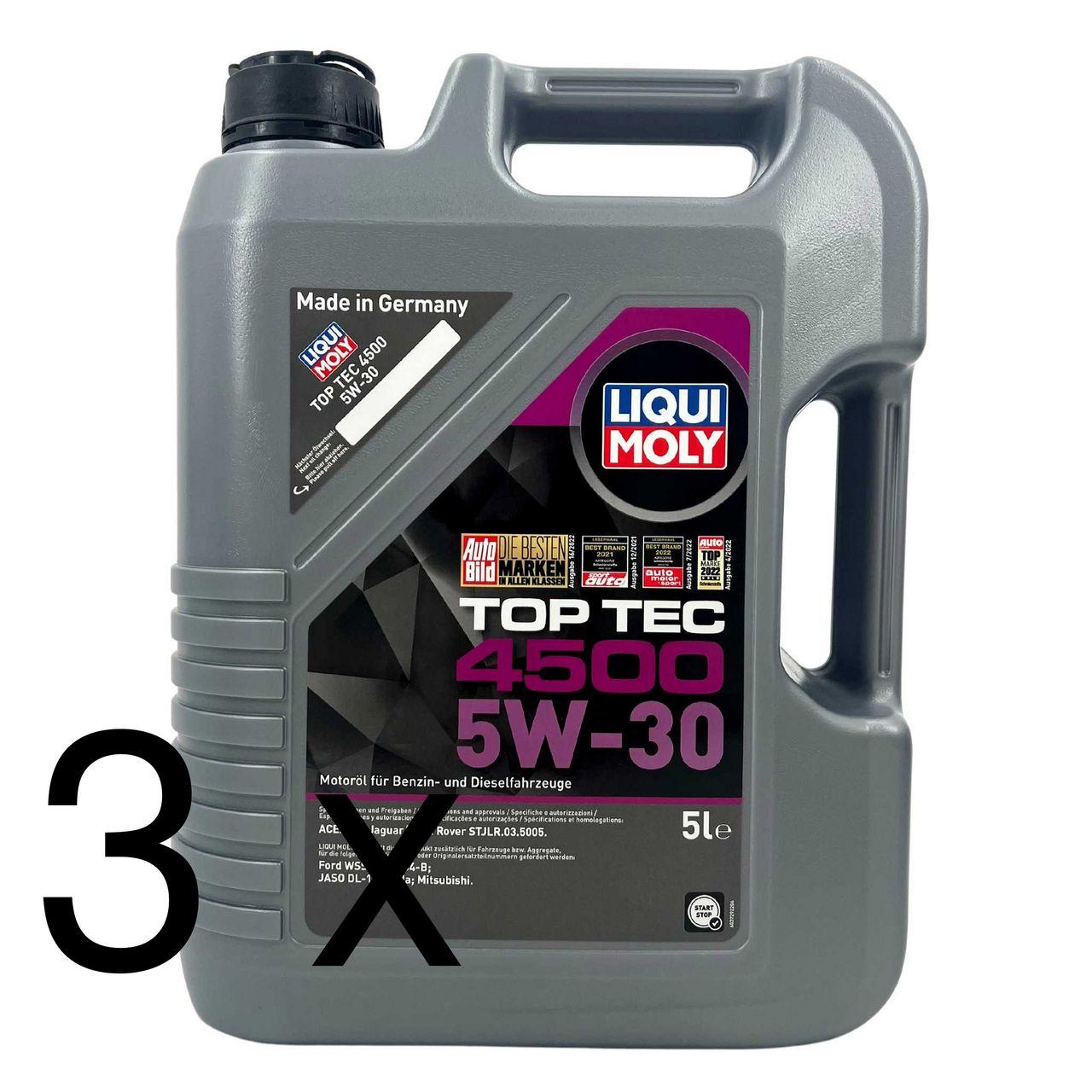 Liqui Moly Top Tec 4500 5W-30 3x5 Liter | R40000199