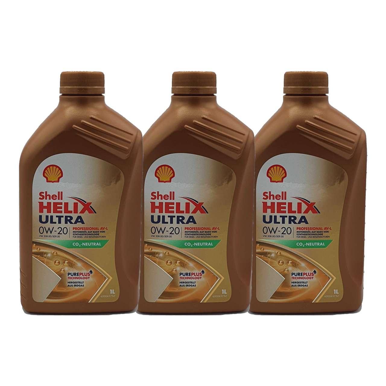 Shell Helix Ultra Professional AV-L 0W-20 3x1 Liter | R29916241