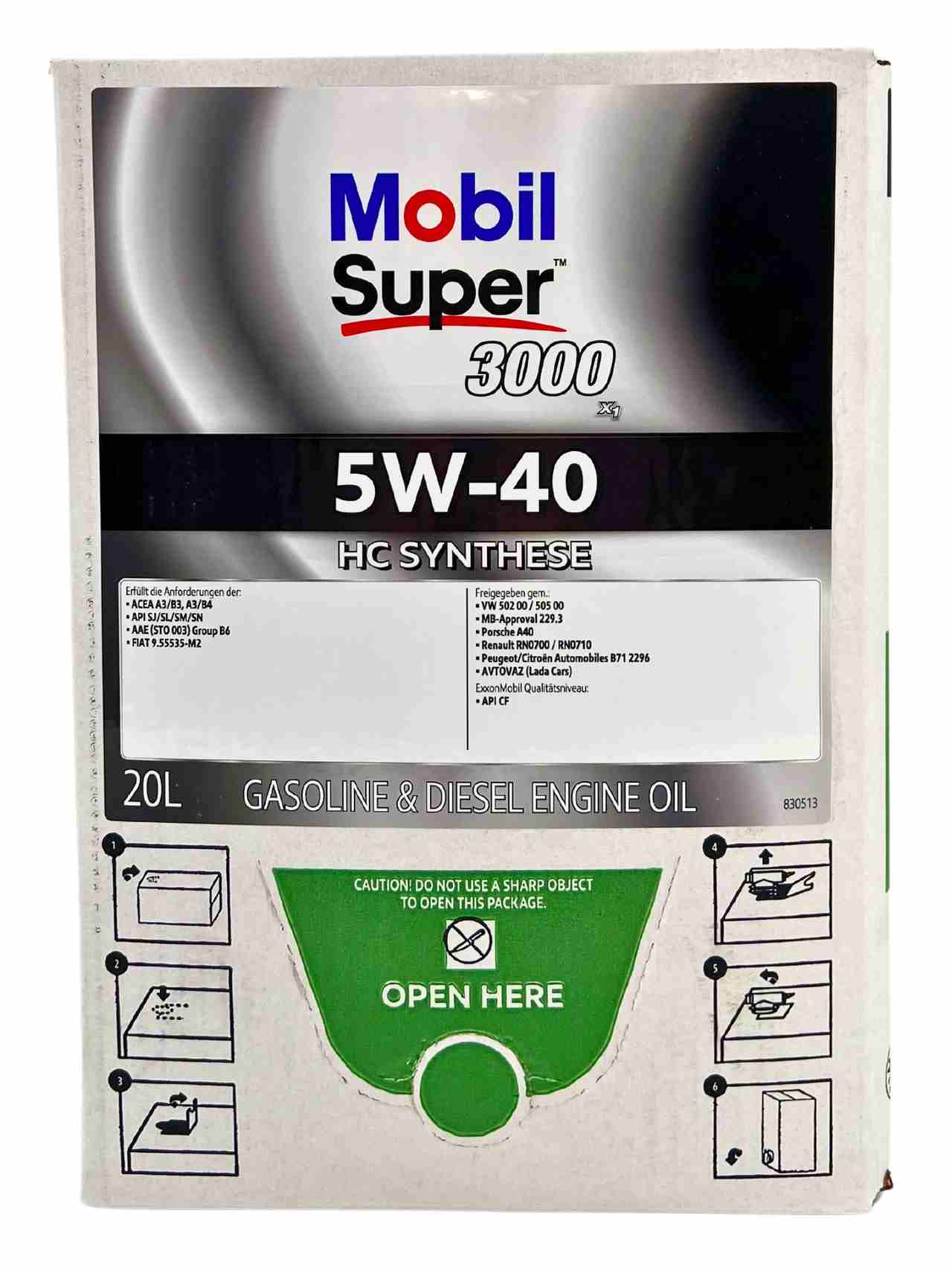Mobil Super 3000 X1 5W-40 20 Liter BAG-IN Box | R38491449