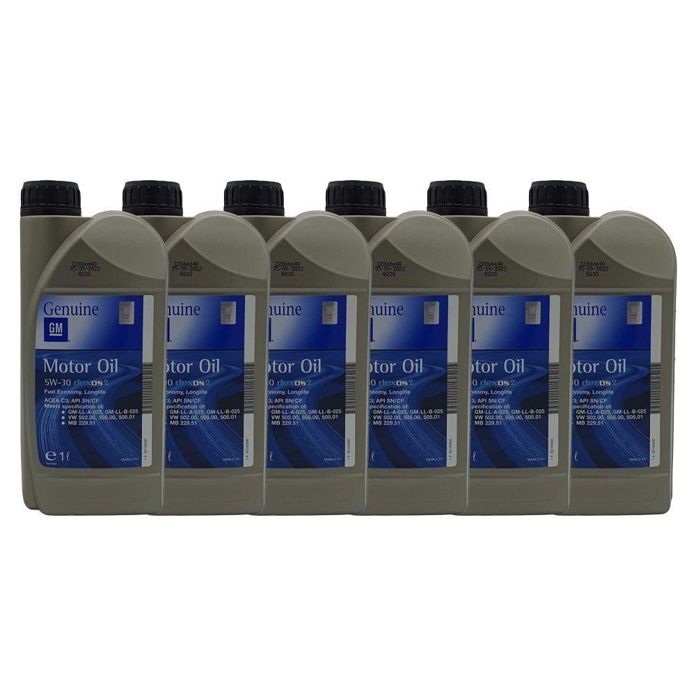 GM Dexos 2 5W-30 6x1 Liter | R27640329