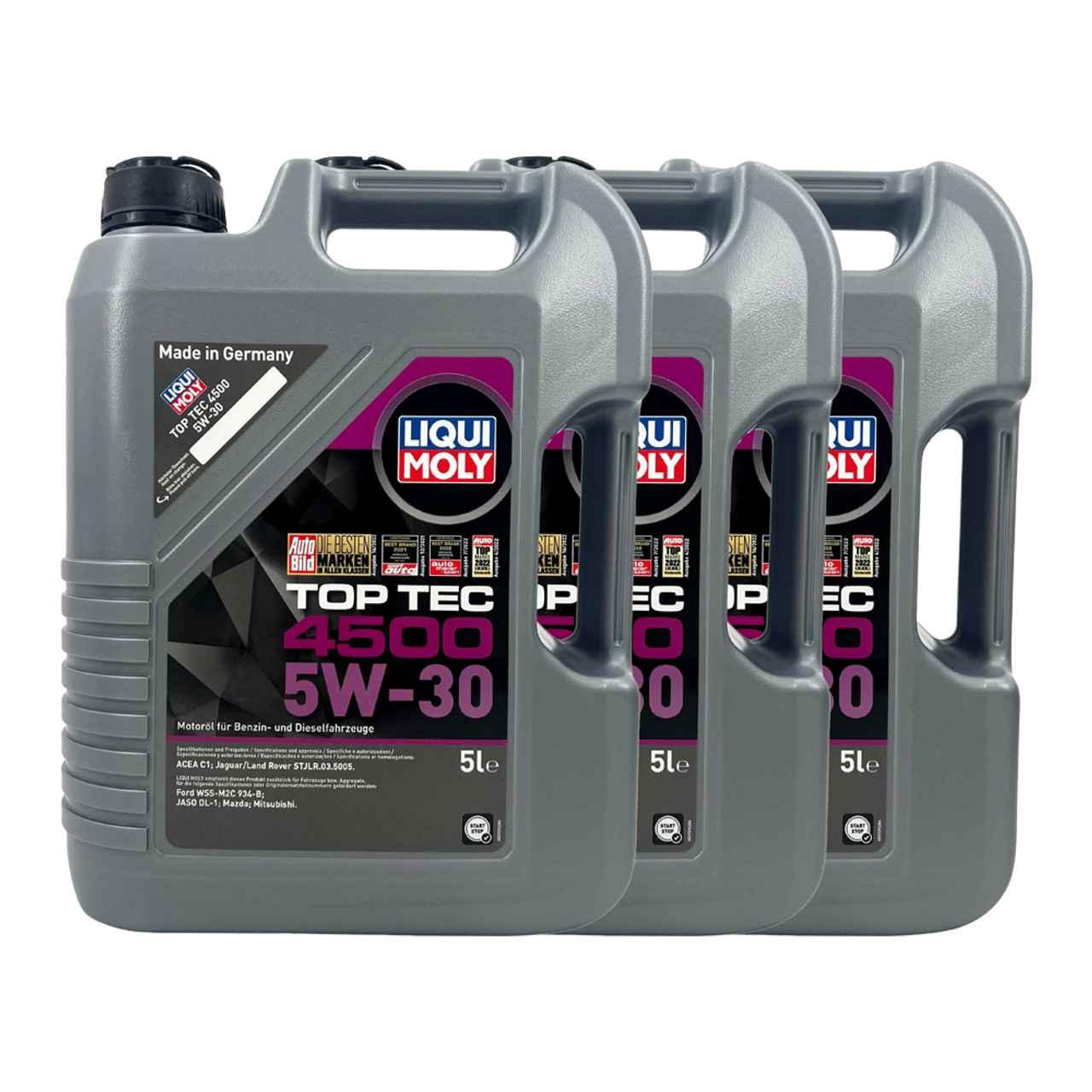 Liqui Moly Top Tec 4500 5W-30 3x5 Liter | R40000199